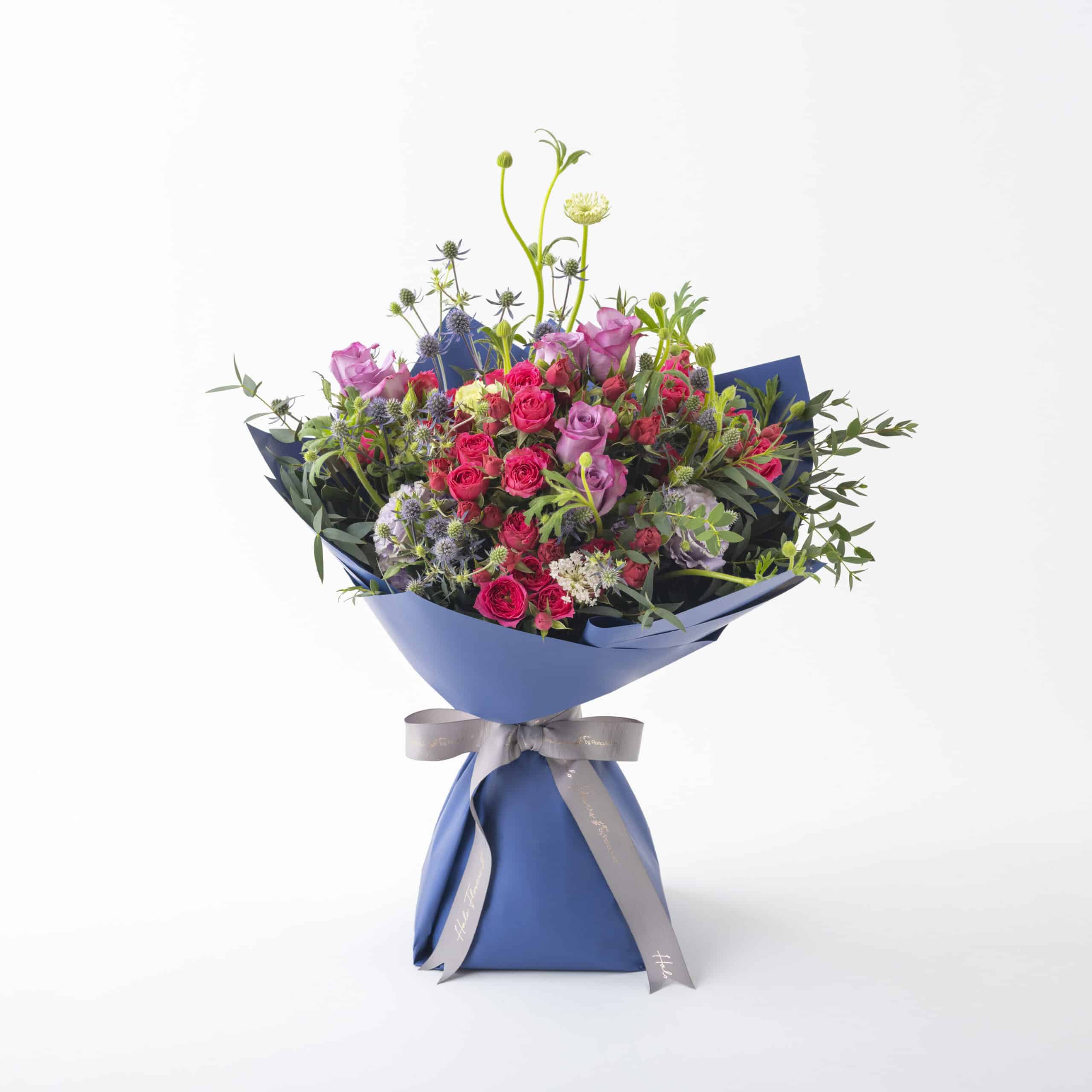 JUDITH Fuchsia Rose Bouquet (6 Roses) – HALO Flowers|香港花店|即日送花