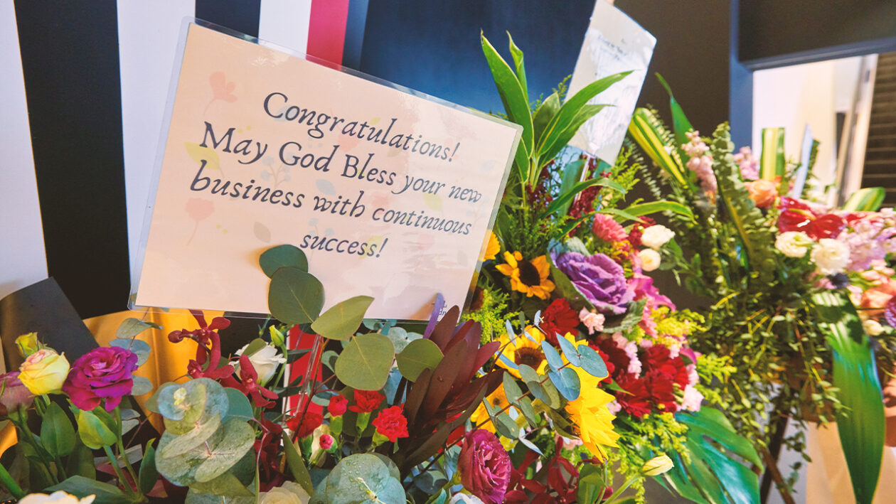 Grand Opening Greetings: Congratulations with flowers and words – HALO ...